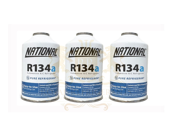 R-134a 12oz Cans (3) National Cans for AC Recharging - Royal Refrigerants
