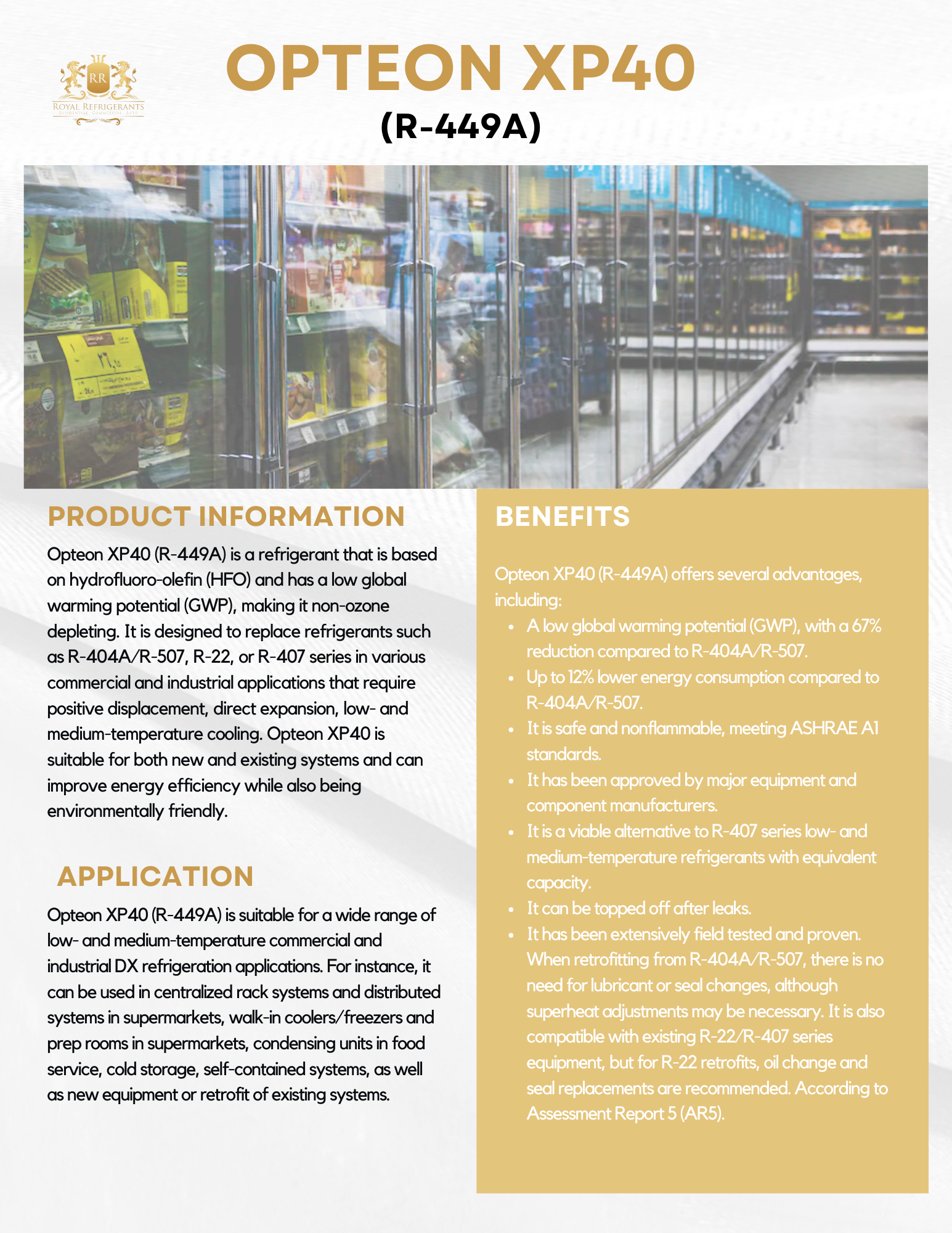 Eco-Friendly R449A Refrigerant | Buy Online with Free Shipping - Royal ...